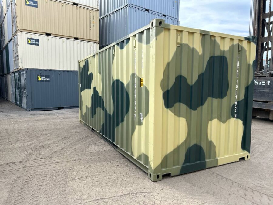 20ft Steel Container Camouflage | Secure Storage