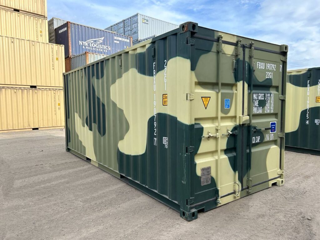 20ft General Purpose Steel Container - Camouflage - 1300SPAREBOX